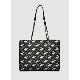 Beverly Hills Polo Club | Logo Patterned Zippered Shoulder Bag | 6TH ...